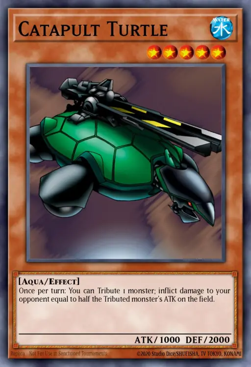 Catapult Turtle — Carta Mostro Goat Format | Goat World | Goat World